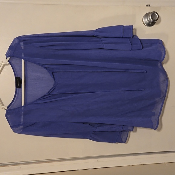 AB Studio | Tops | Purple Sheer Top With Matching Tank | Poshmark